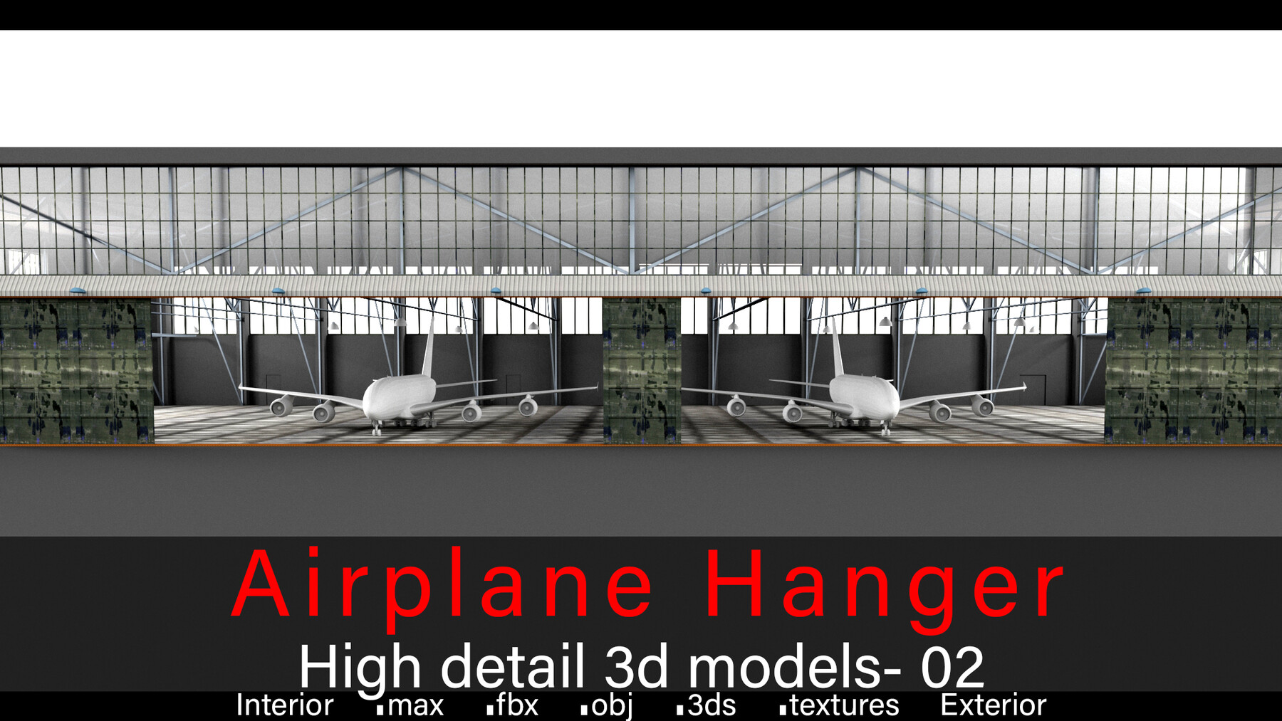 ArtStation - Airplane Hanger+ Airlplanes- Vol 02- High detail 3d models ...
