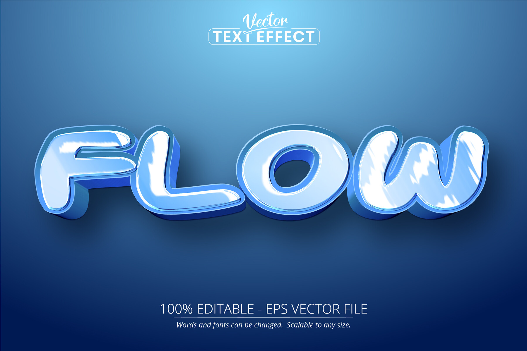ArtStation - Cartoon text effect, editable flow text style | Artworks