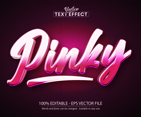 ArtStation - Cartoon text effect, editable pinky text style | Artworks