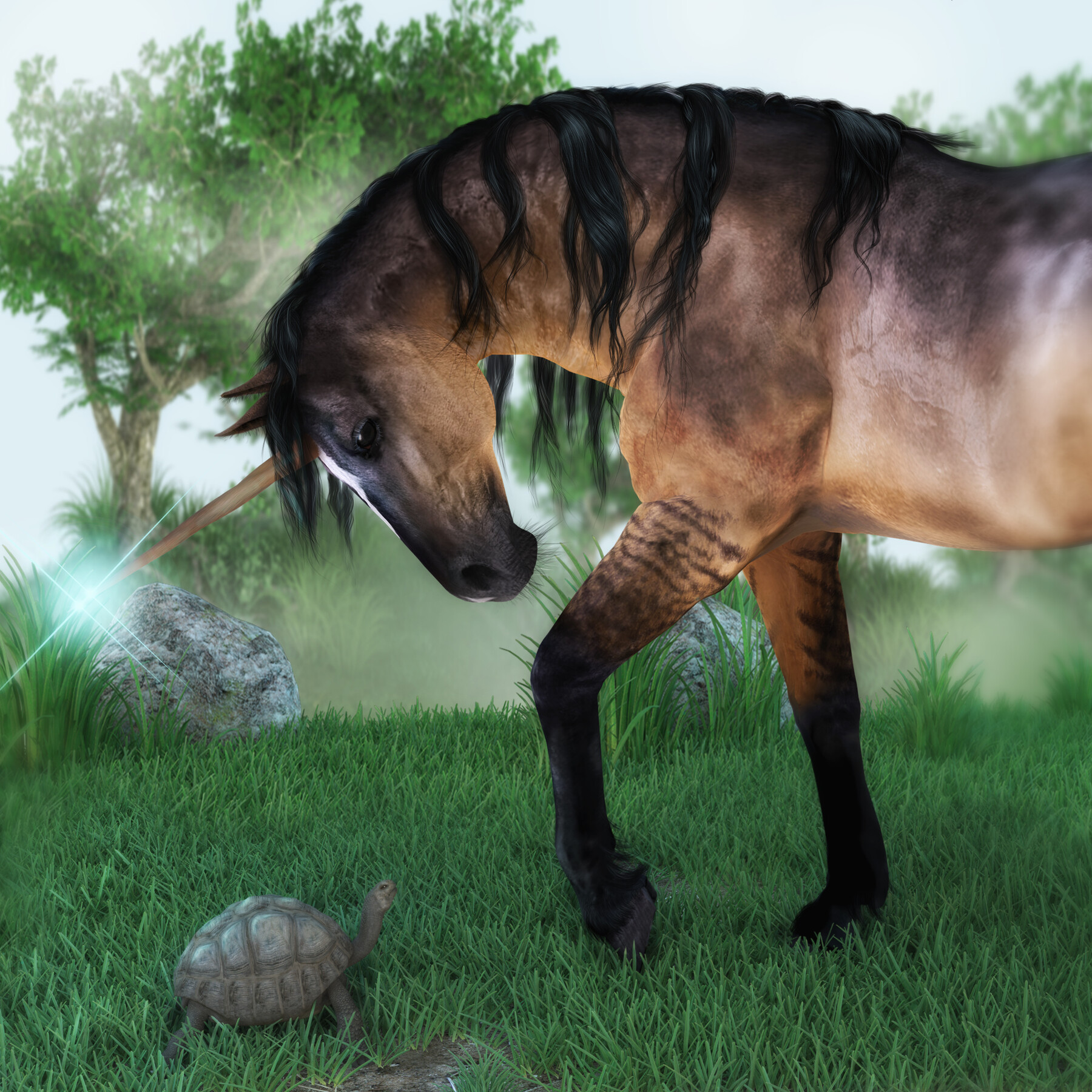 ArtStation - The Unicorn and the Tortoise | Artworks