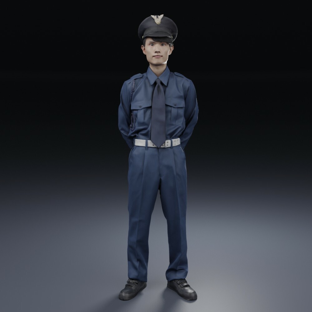 ArtStation - Posed 3D-Security guard 156_Toshi_N09 | Resources