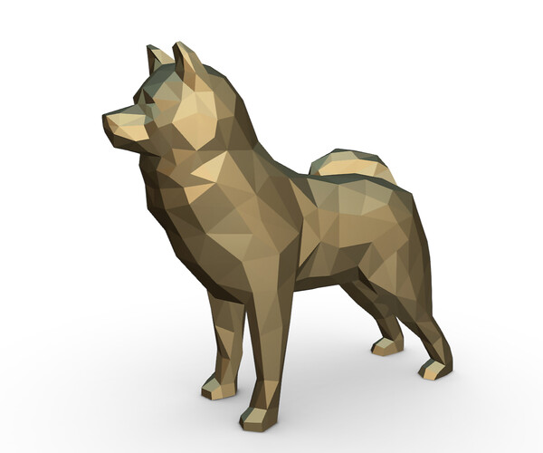 ArtStation - akita inu figure | Resources
