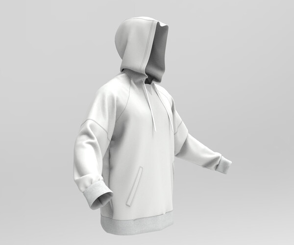 ArtStation - Hoodie mens hood Marvelous Designer obj textures | Resources