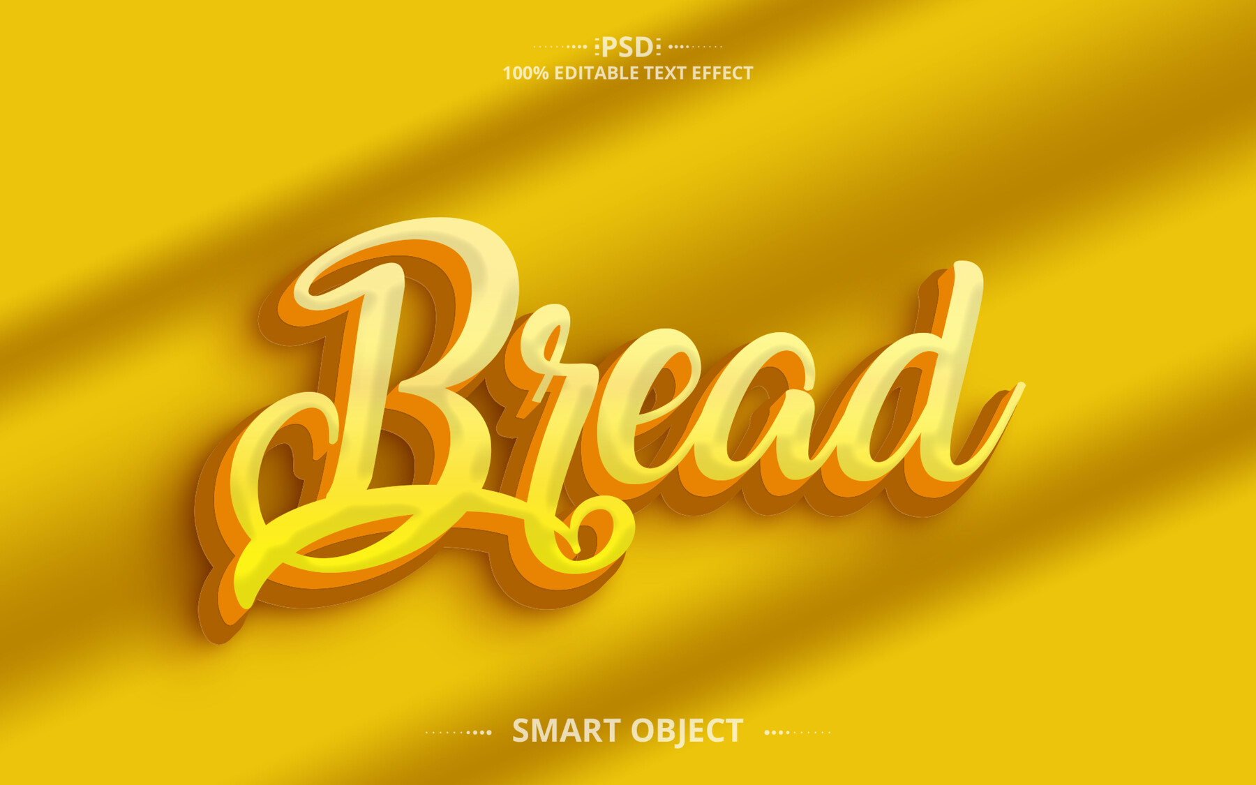 ArtStation - Bread PSD fully editable text effect. Layer style PSD ...