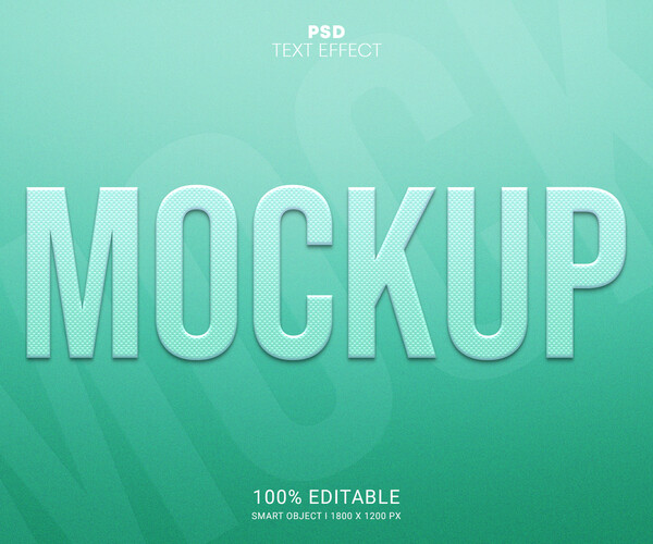 ArtStation - Mockup PSD fully editable text effect. Layer style PSD ...