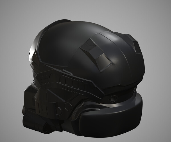 ArtStation - Printable Sci-Fi TitanFall Pilot Helmet STL | Resources