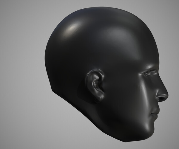 ArtStation - Printable Human Head STL | Resources