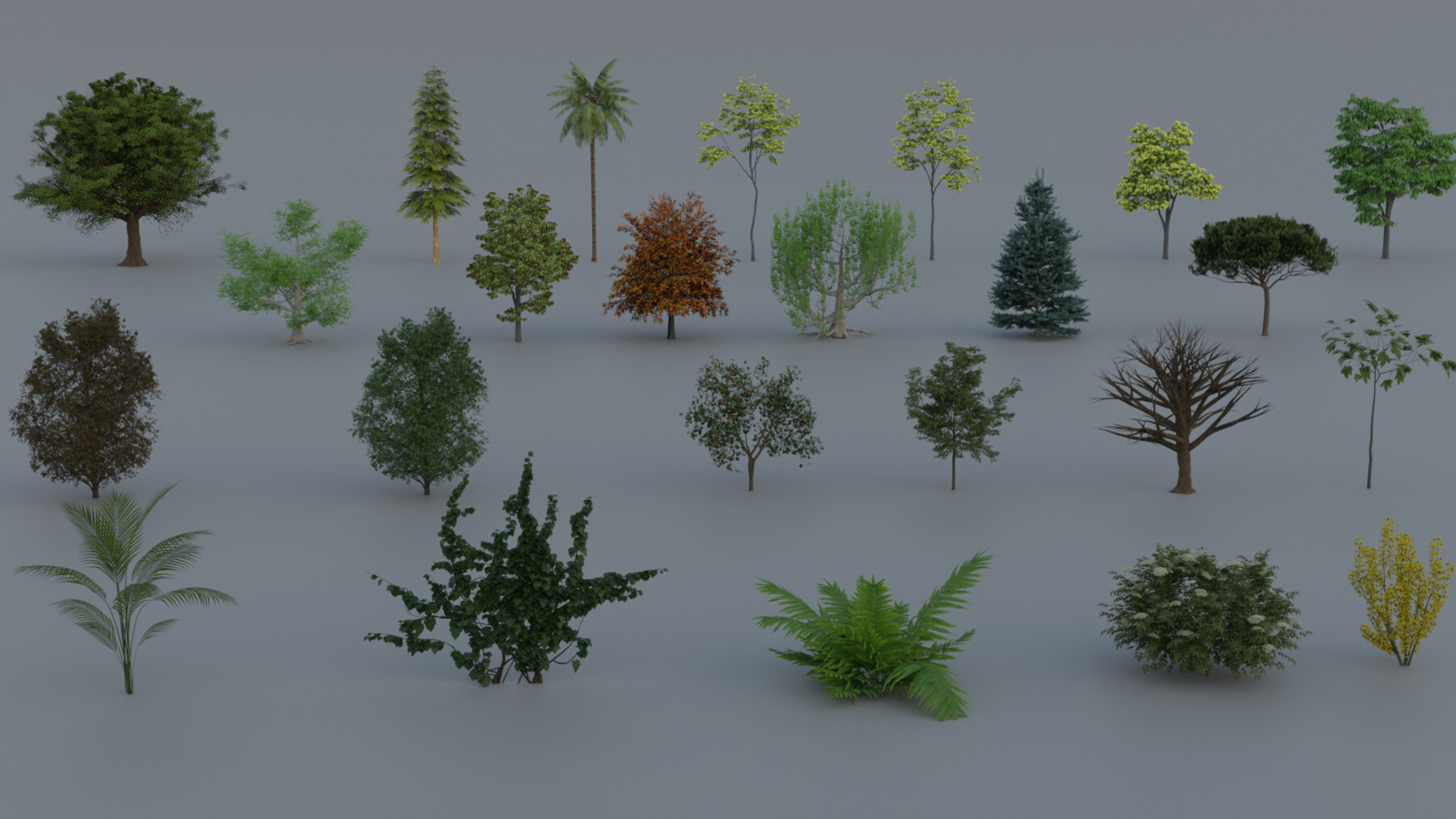 ArtStation - Tree Pack | 3D models | Textured file | Download Now ...