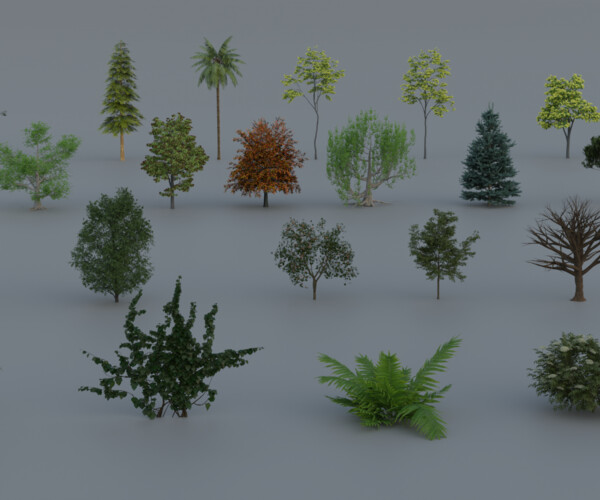 ArtStation - Tree Pack | 3D models | Textured file | Download Now ...