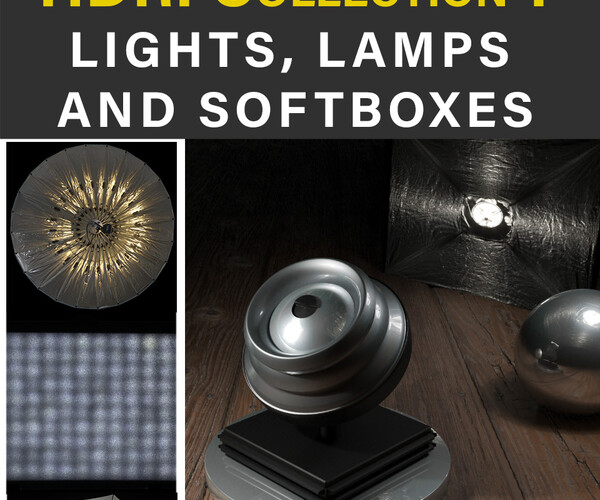 ArtStation - HDRI Collection 1 - Studio Lights, Lamps and Softboxes ...