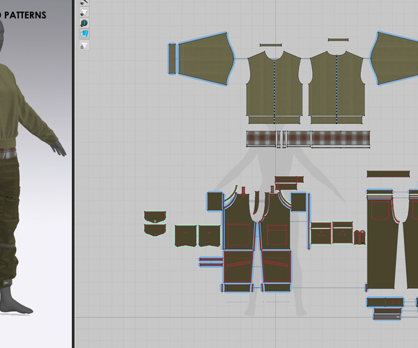 ArtStation - 3 Girl's Outfits VOL 3 - Marvelous / CLO Project file ...