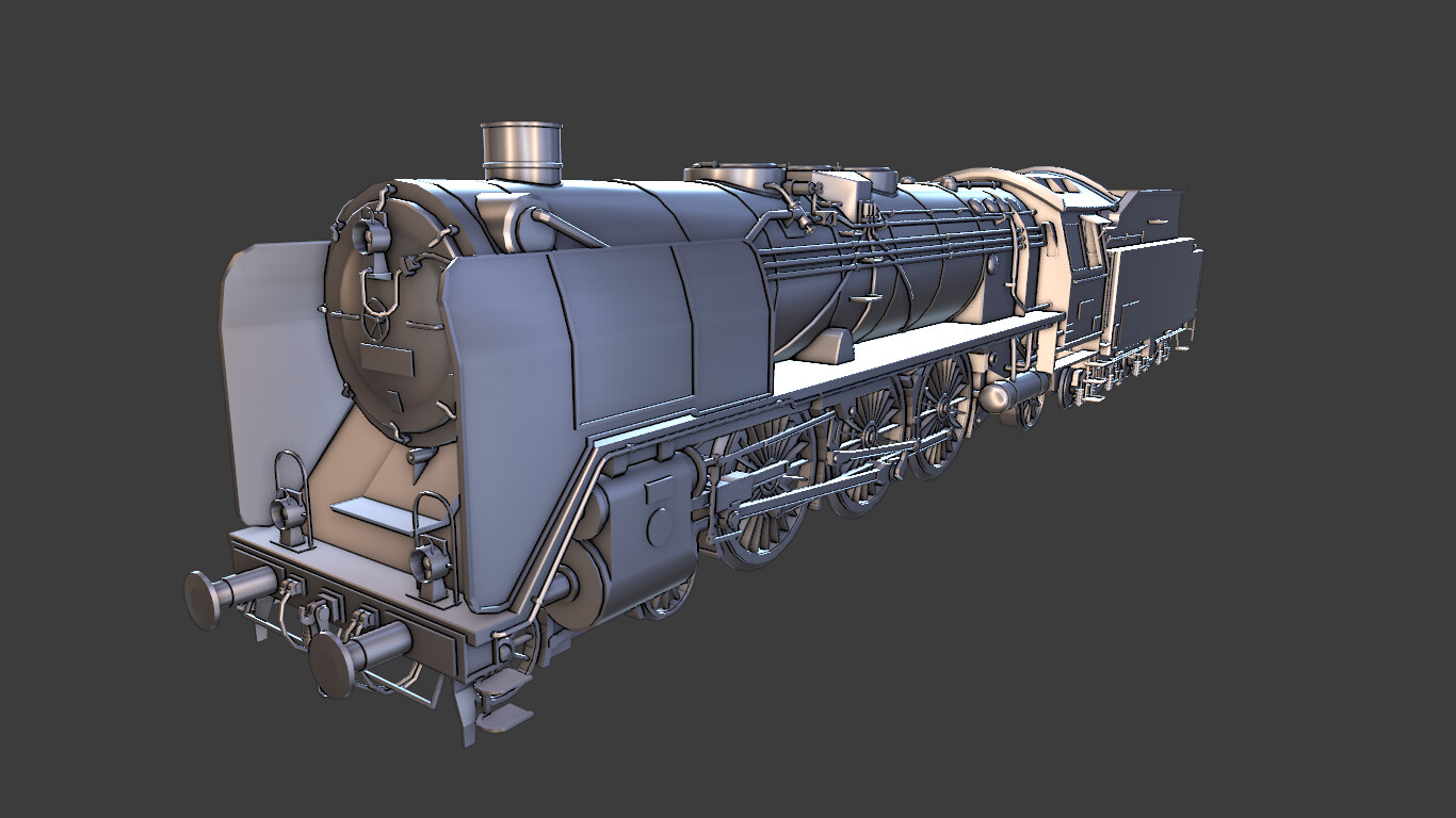 ArtStation - STEAM ENGINE GAME READY MODEL RIGGED | Game Assets