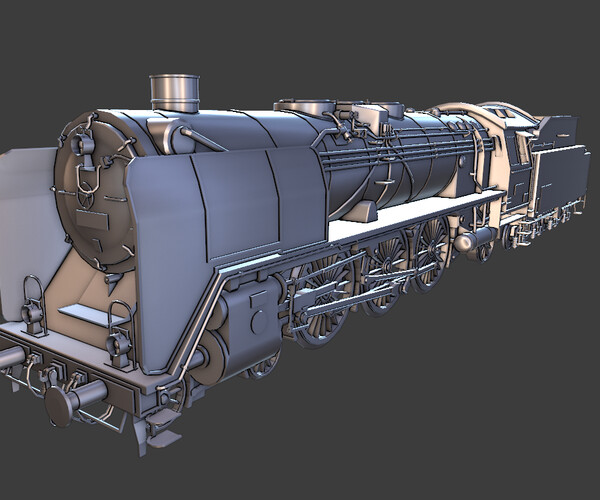 ArtStation - STEAM ENGINE GAME READY MODEL RIGGED | Game Assets