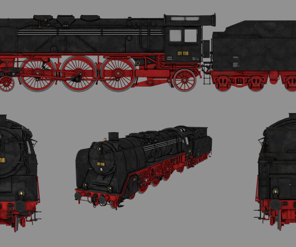 ArtStation - STEAM ENGINE GAME READY MODEL RIGGED | Game Assets