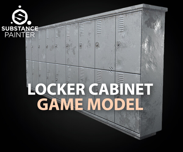 ArtStation - Locker cabinet - 02 | Game Assets