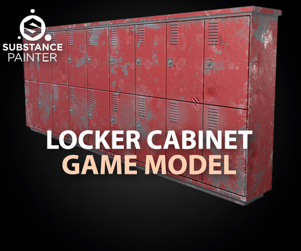 ArtStation - Locker cabinet - 04 | Game Assets
