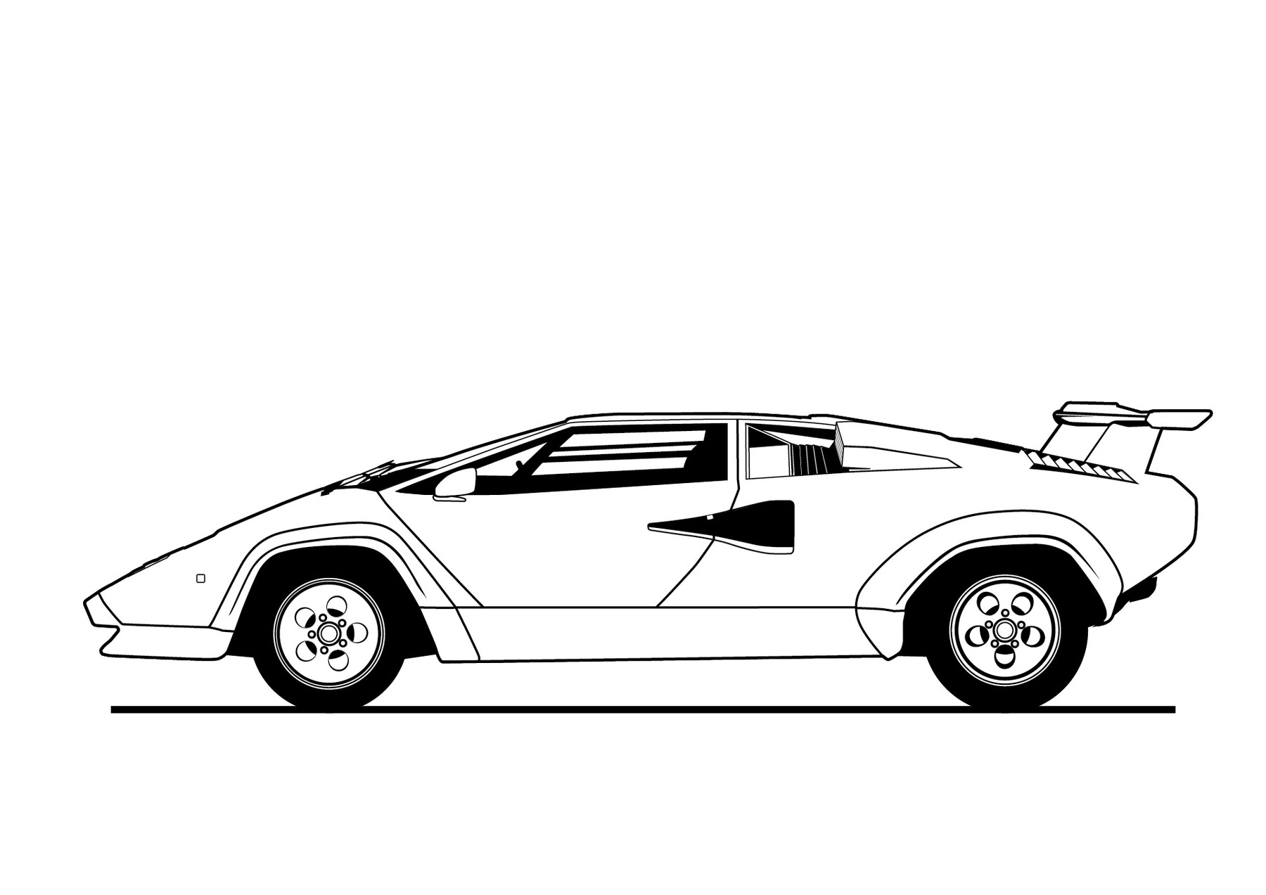 Lamborghini Diablo Coloring Pages