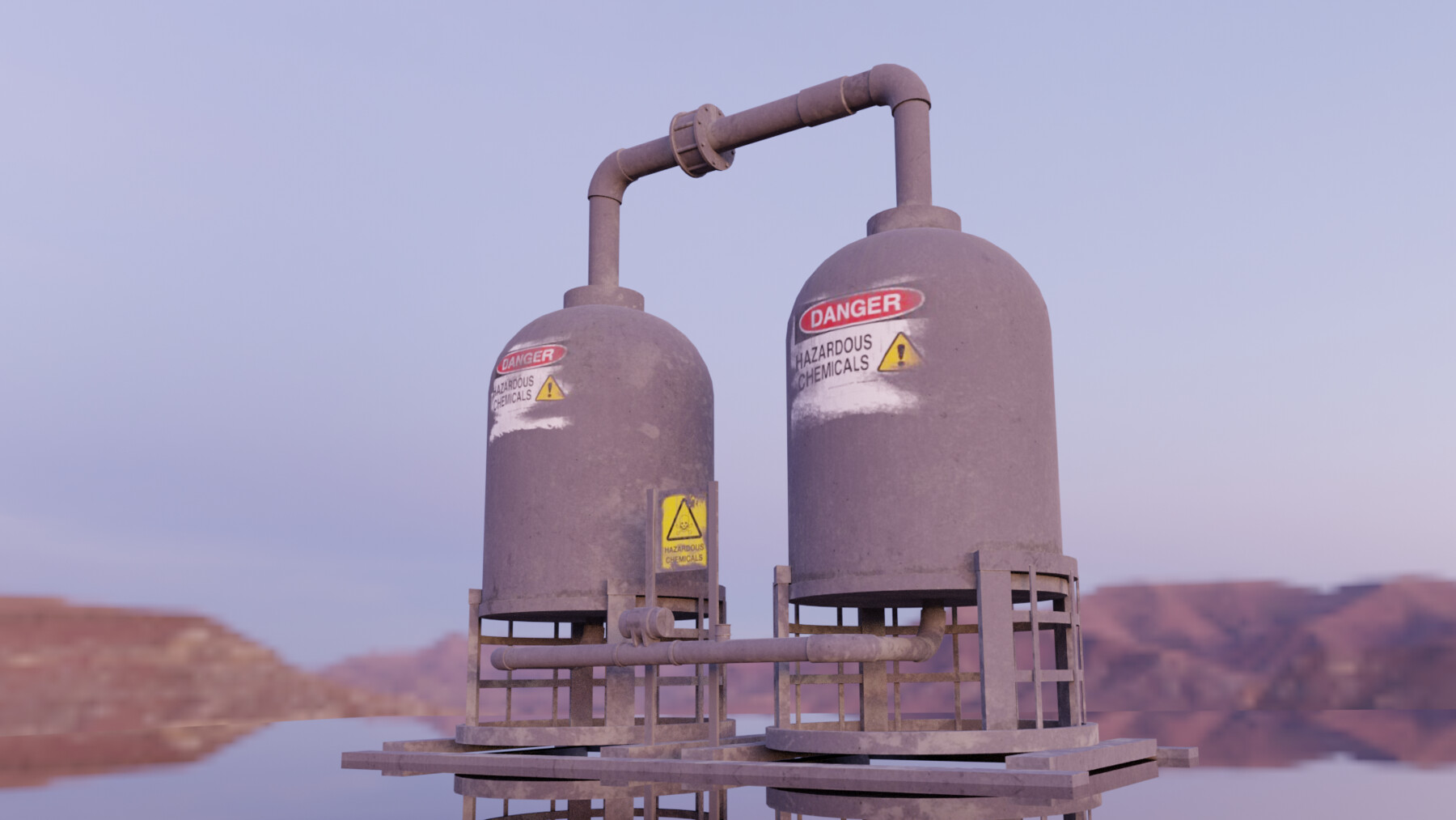 ArtStation - CHEMICAL TANK GAME READY 3D MODEL | Game Assets