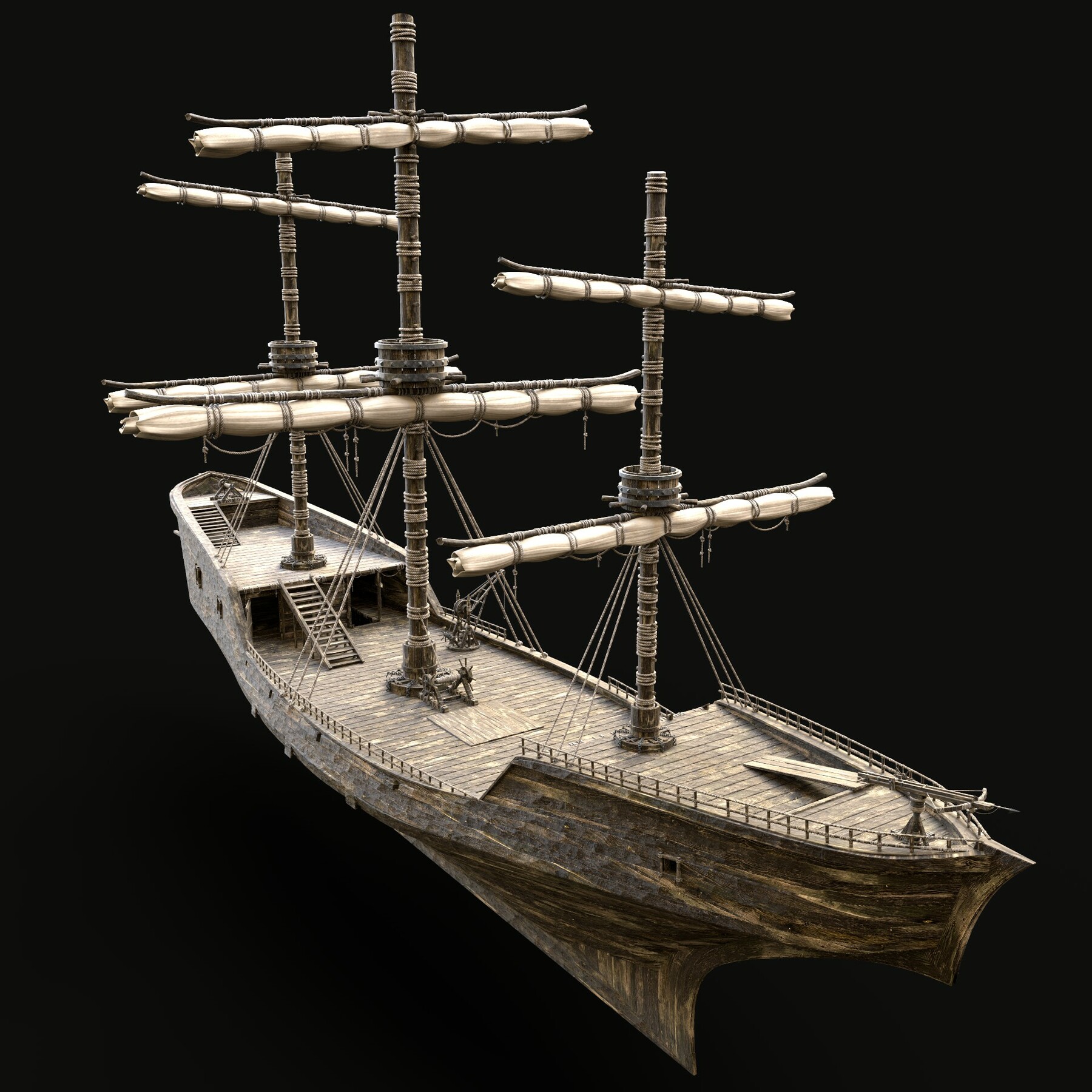 ArtStation - SHIP GALLEON BOAT GALLEY ARK BARGE PIRATE CORSAIR ...