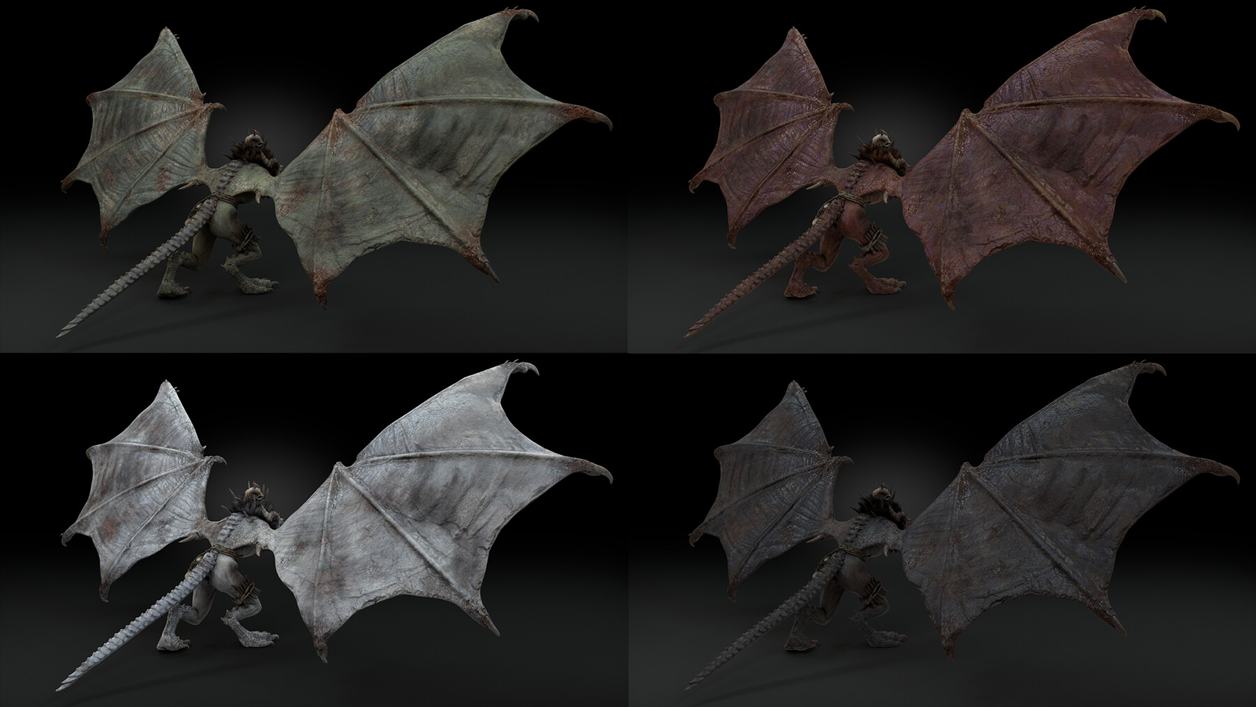 ArtStation - Harpy Vampire Low-poly 3D model | Resources