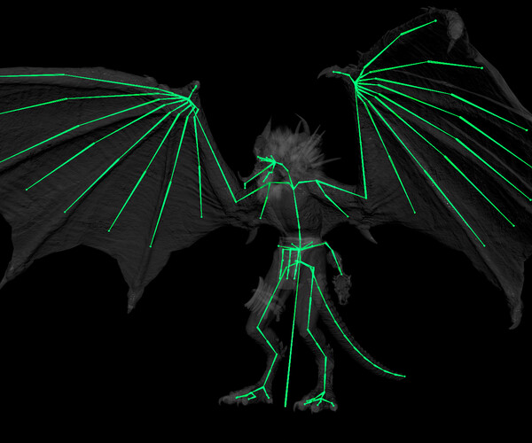ArtStation - Harpy Vampire Low-poly 3D model | Resources
