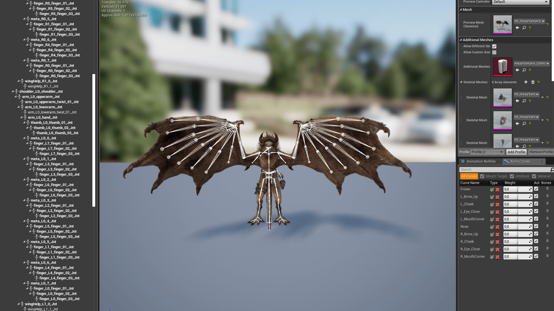 ArtStation - Harpy Vampire Low-poly 3D model | Resources