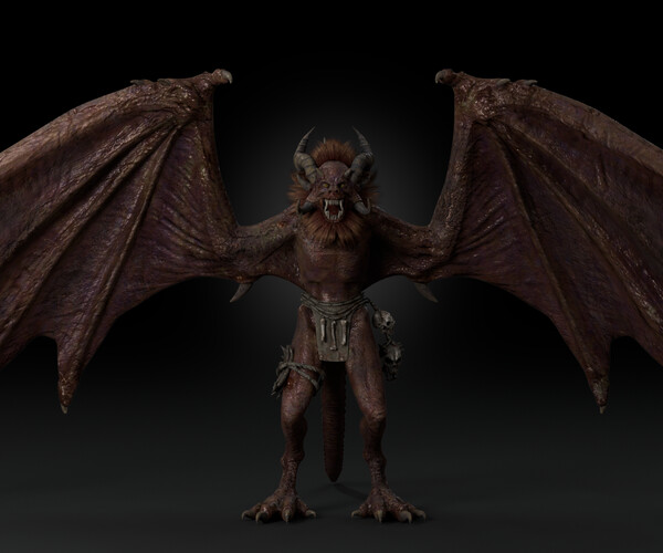 ArtStation - Harpy Vampire Low-poly 3D model | Resources