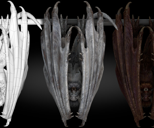 ArtStation - Harpy Vampire Low-poly 3D model | Resources