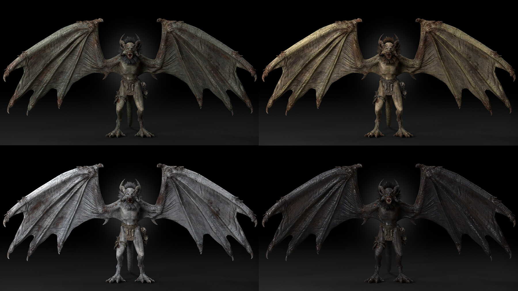 ArtStation - Harpy Vampire Low-poly 3D model | Resources
