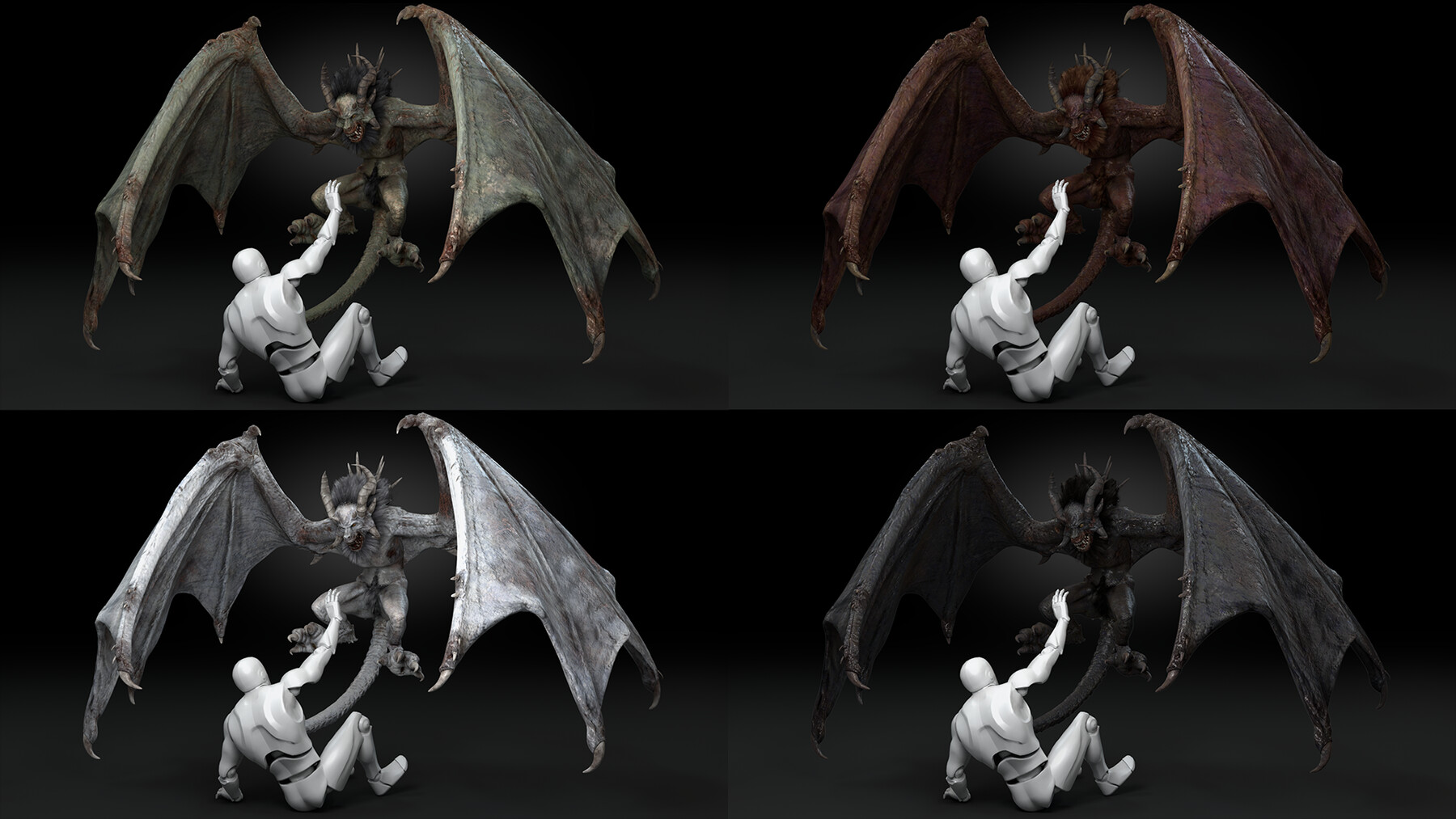 ArtStation - Harpy Vampire Low-poly 3D model | Resources