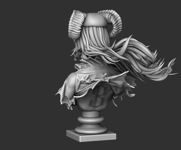 ArtStation - Nelliel classic bust - 3d STL model ready to print | Resources