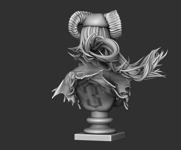 ArtStation - Nelliel classic bust - 3d STL model ready to print | Resources