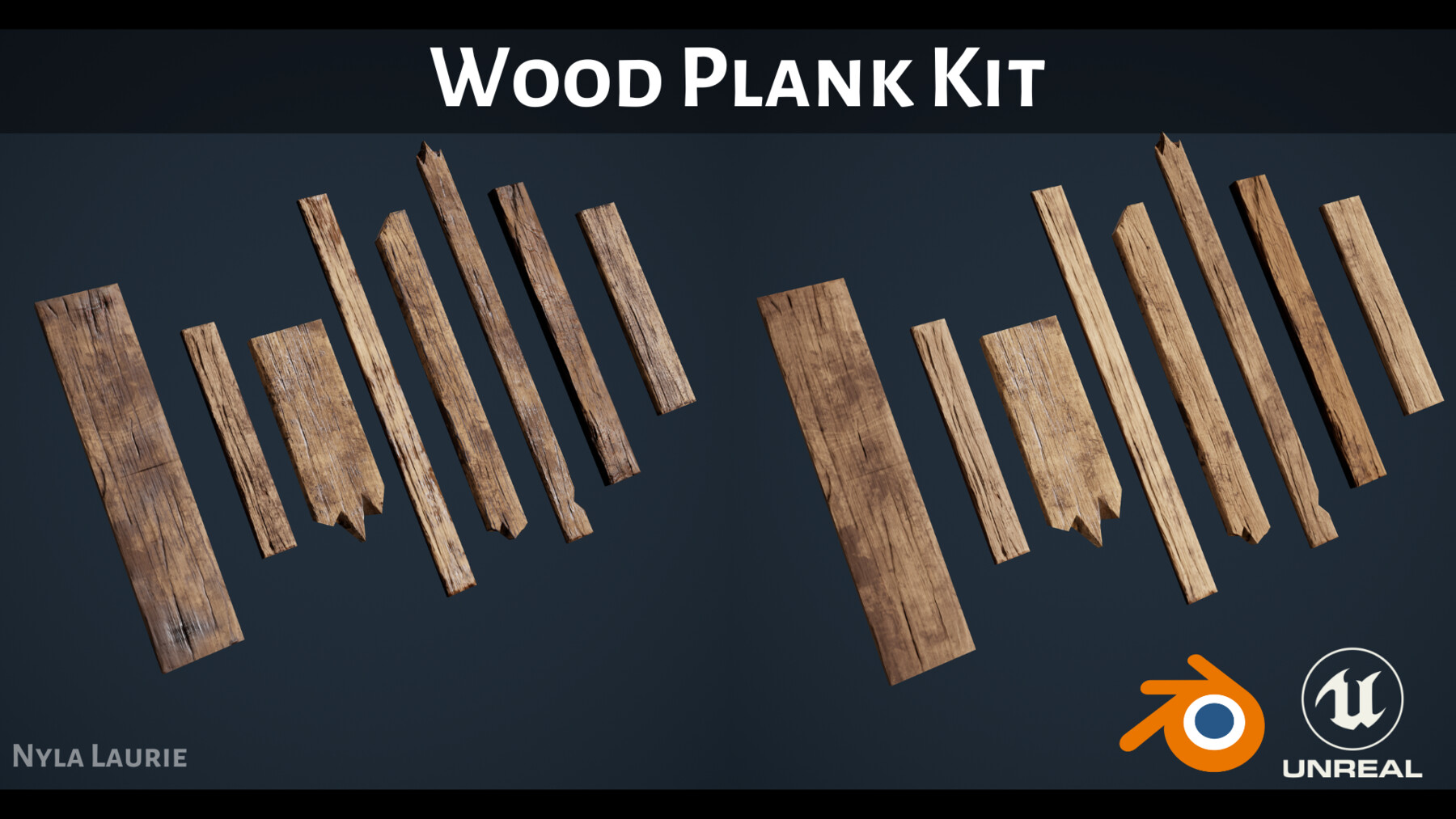 ArtStation - Wood Plank Kit | Game Assets