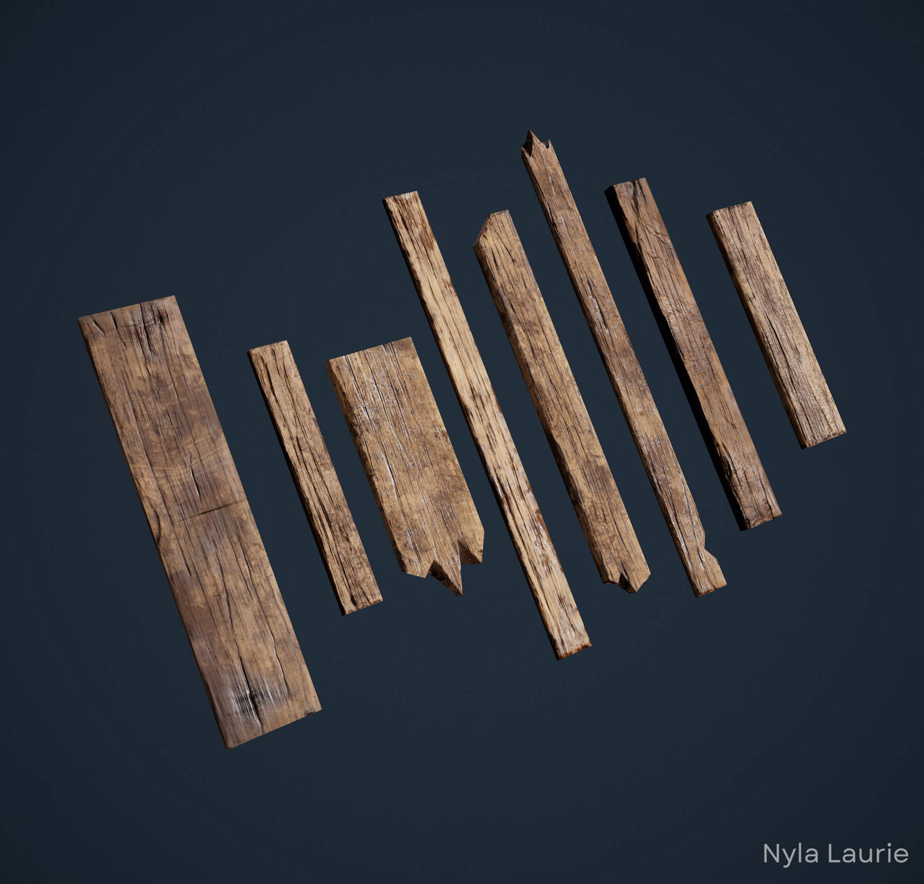 ArtStation - Wood Plank Kit | Game Assets