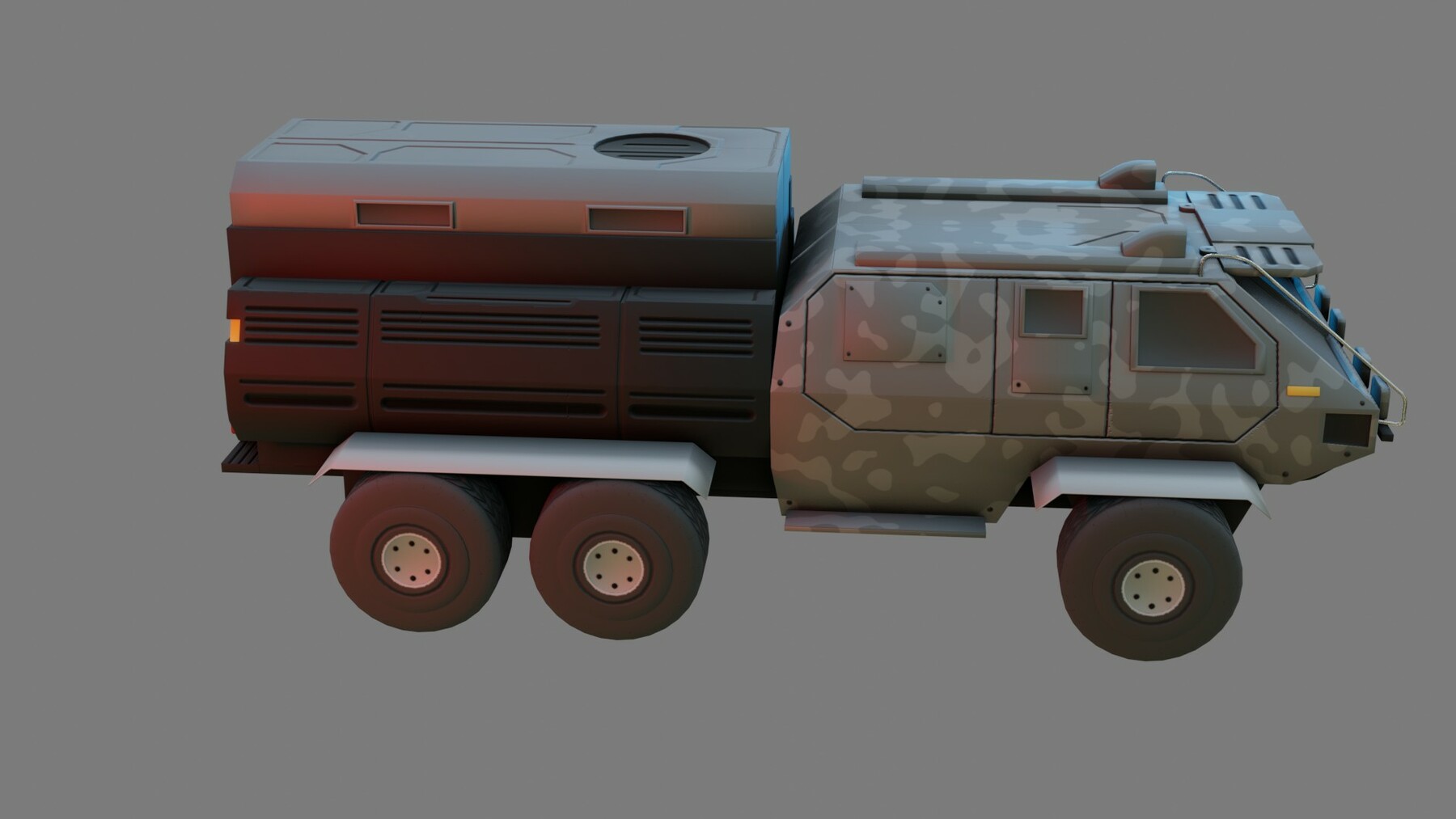 ArtStation - Sci-Fi Military Vehicle - Low Poly - Game Ready - PBR ...