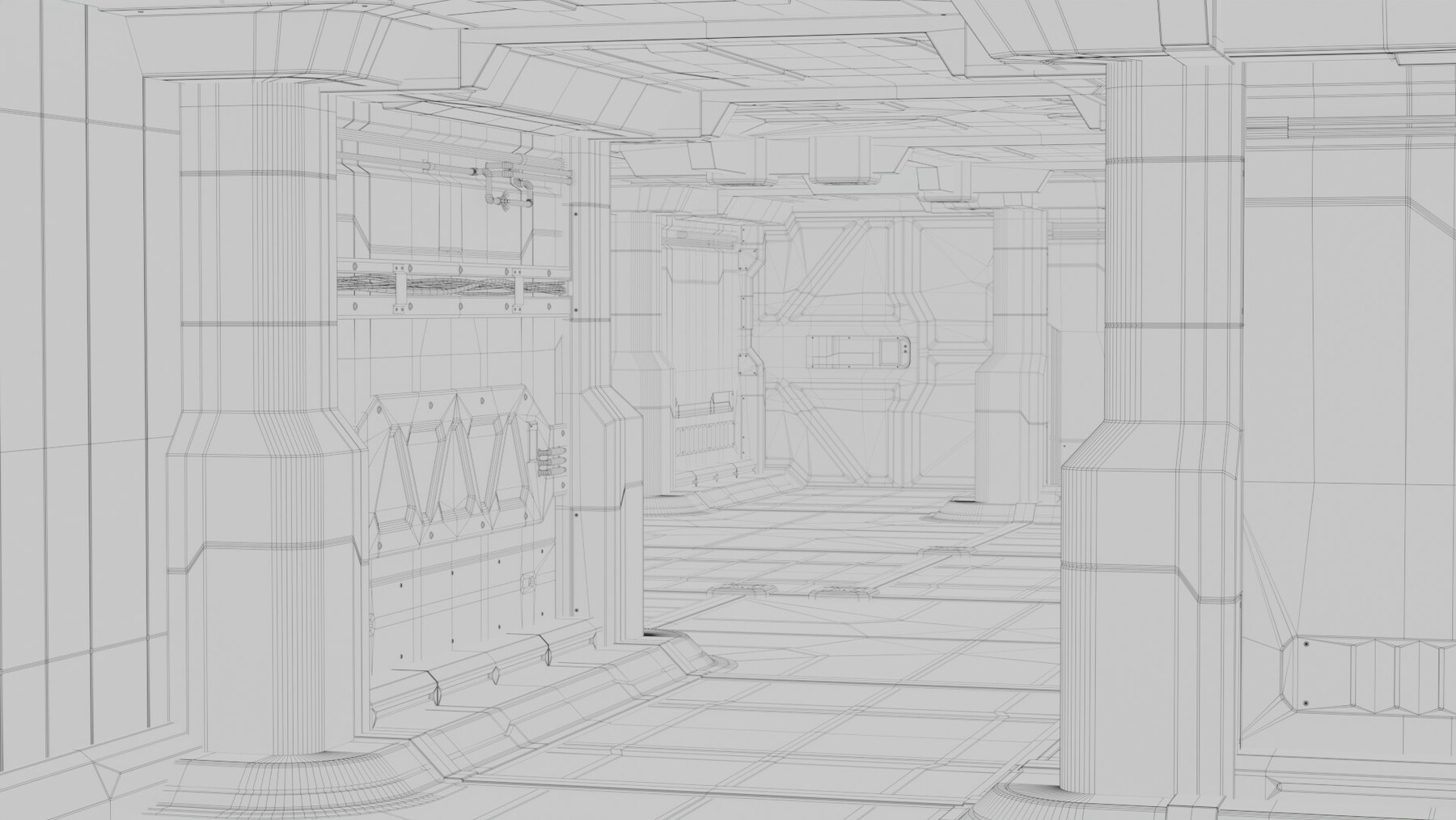 ArtStation - Sci Fi Modular Interior 1B | Game Assets