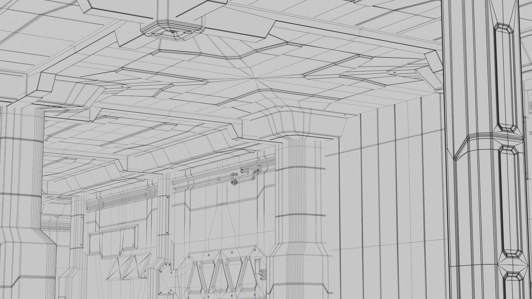 ArtStation - Sci Fi Modular Interior 1B | Game Assets
