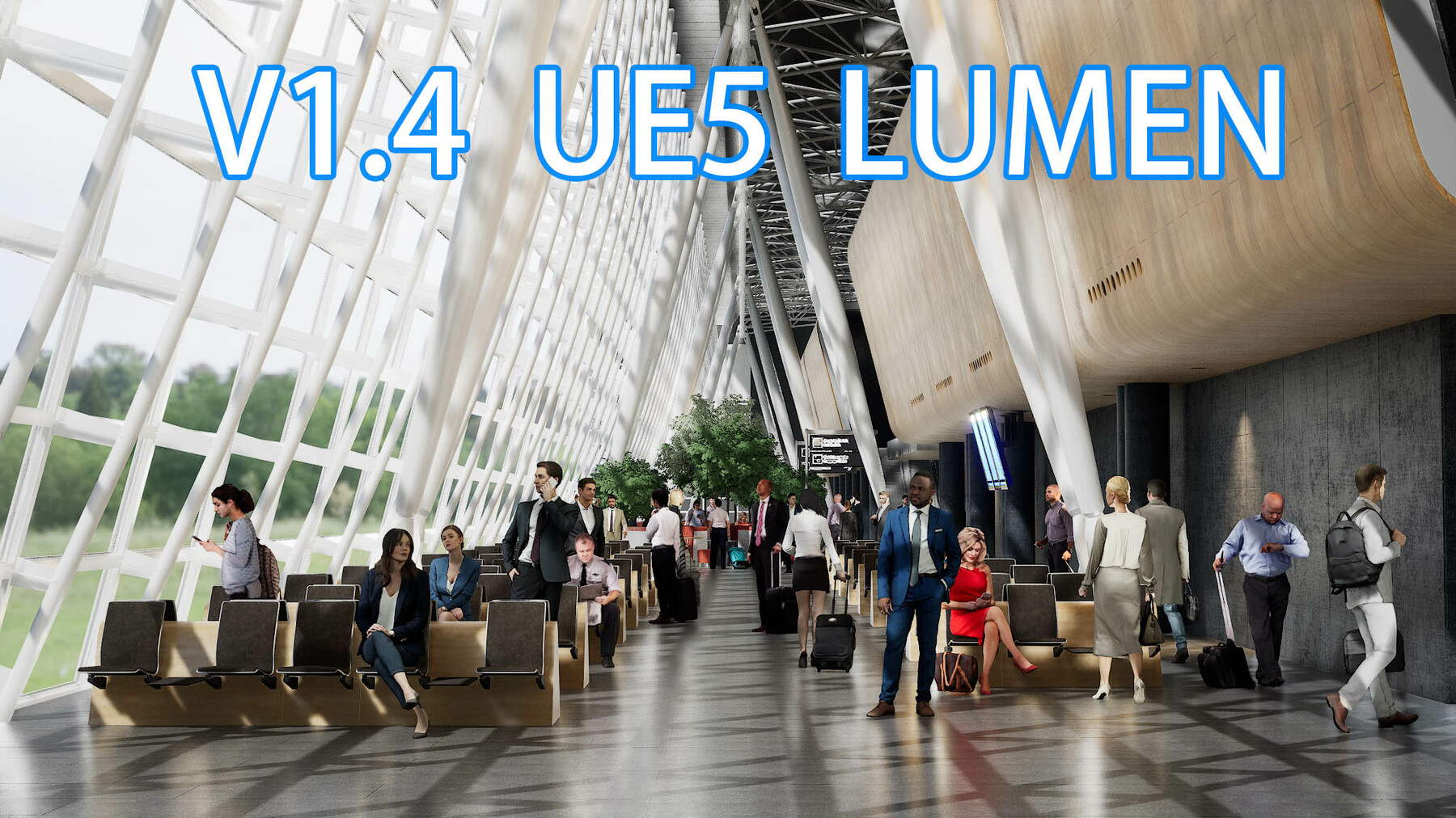 ArtStation - Airport terminal 3 in UE4 (Unreal engine 4.25 Ray tracing ...