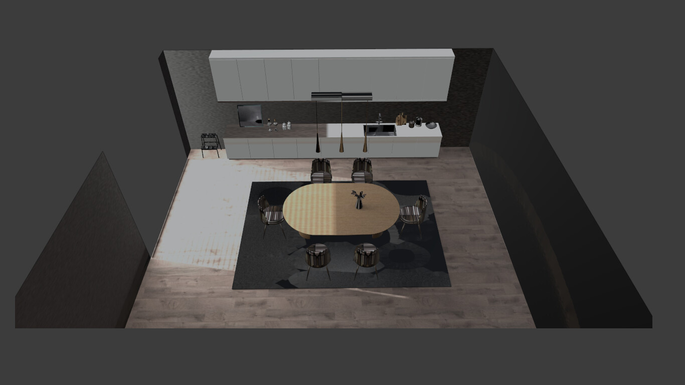 ArtStation - DINING ROOM GAME ASSET | Game Assets