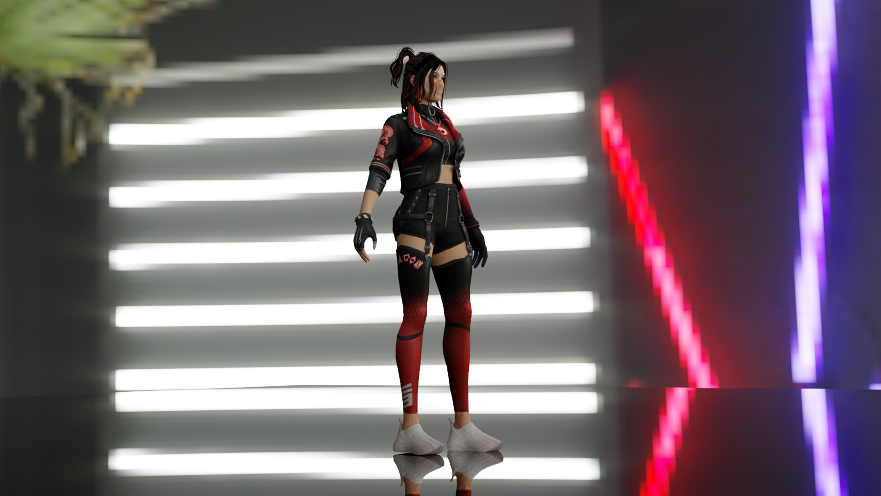 ArtStation - FREE FIRE GIRL GAME READY 3D MODEL | Game Assets