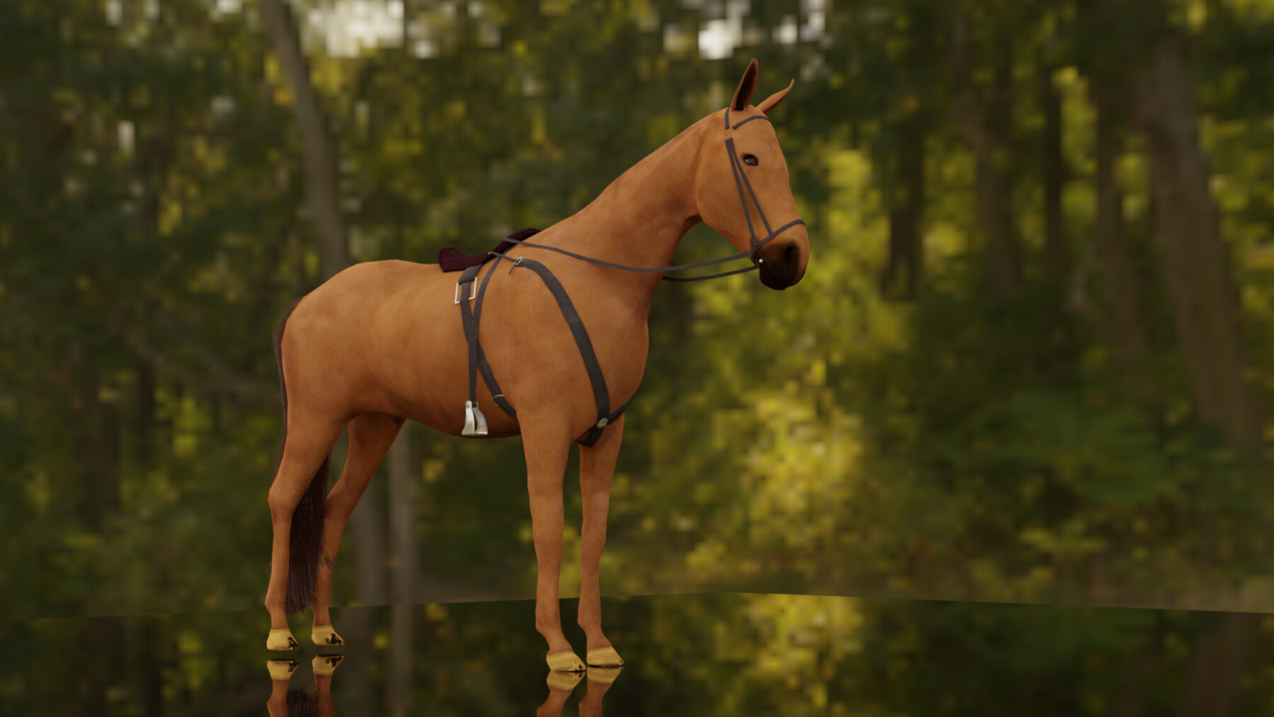 ArtStation - HORSE GAME READY 3D MODEL | Game Assets