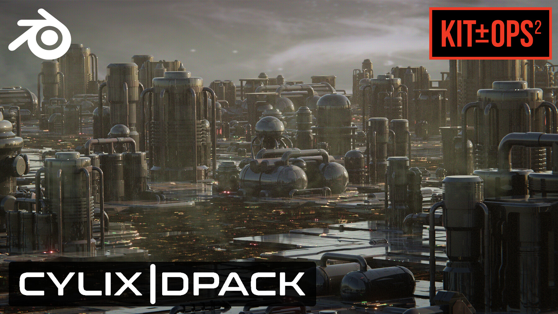 ArtStation - Cylix Dpack | Sci Fi Kitbash | Resources