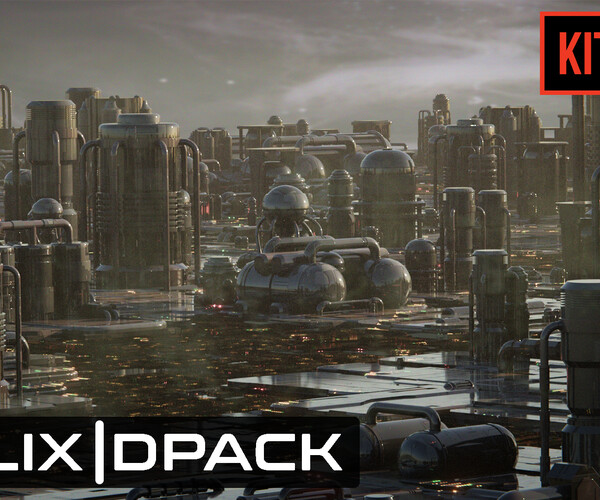 ArtStation - Cylix Dpack | Sci Fi Kitbash | Resources