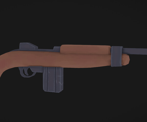 ArtStation - Painterly M1 Carbine Rifle | Game Assets