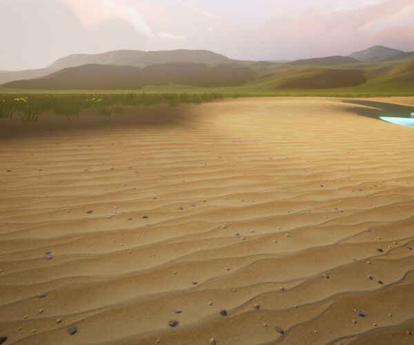 ArtStation - Stylized Beach material and substance file | Game Assets
