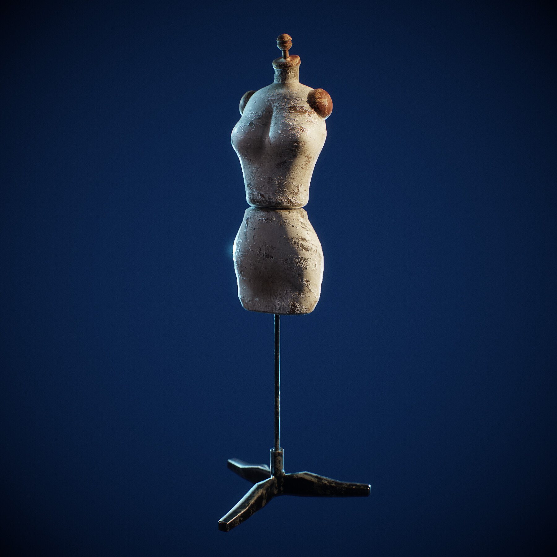 Ryan Honey - Vintage Wooden Mannequin — Game-Ready Asset