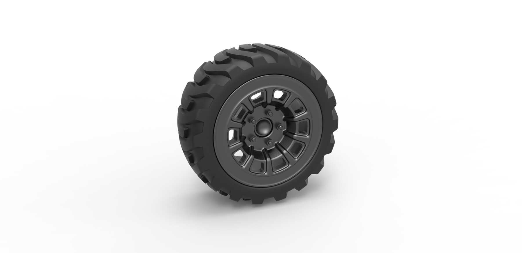 ArtStation - 3D printable Diecast Demolition derby rear wheel 2 Scale 1 ...