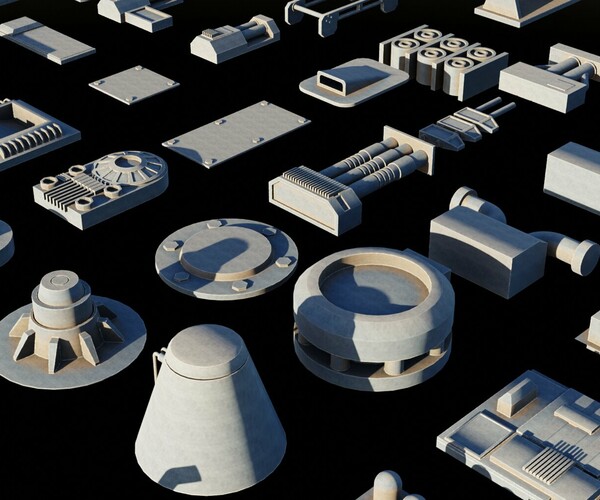 ArtStation - KitBashing Greeble Set | Resources