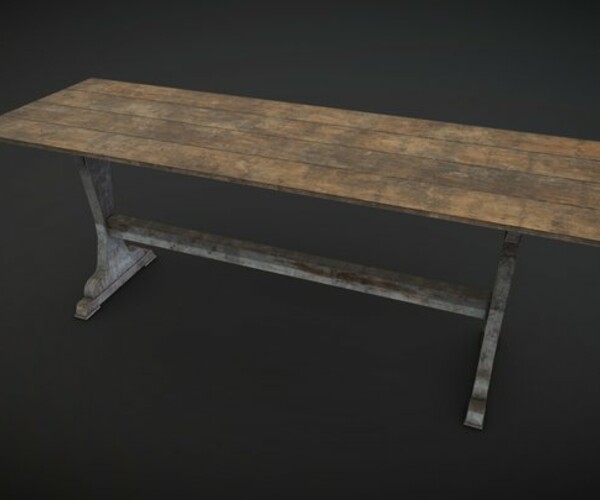 ArtStation - Old Table 2 | Game Assets