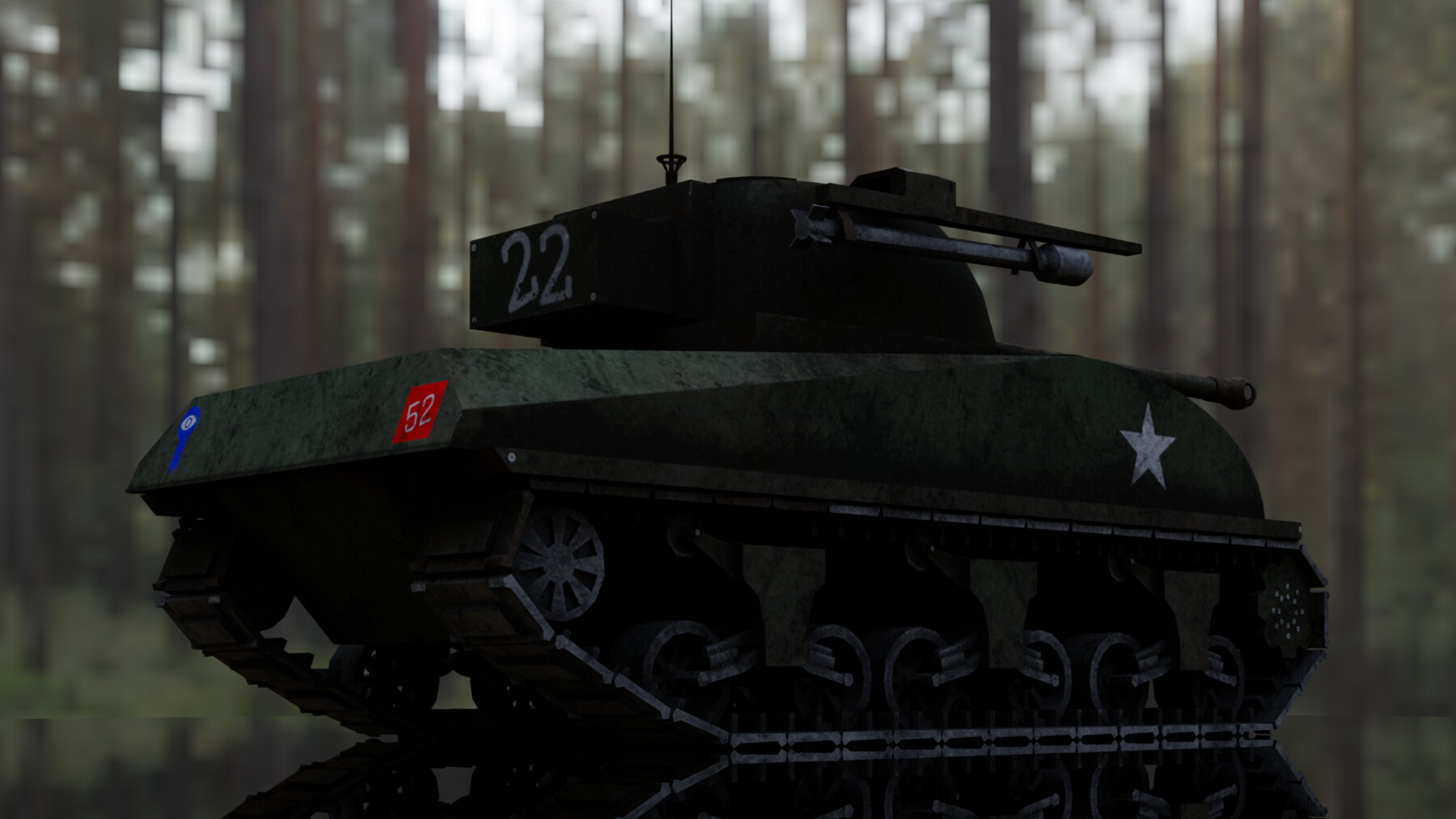 ArtStation - SHERMAN FIREFLY GAME READY 3D MODEL | Game Assets